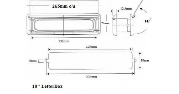 uPVC Letterbox