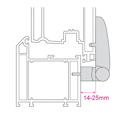 Ideal uPVC Door Flag Hinge