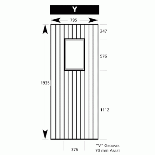 Replacement uPVC Full Door Panel Insert Y2 GB