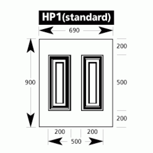 Replacement Half uPVC Door Panel Insert HP1