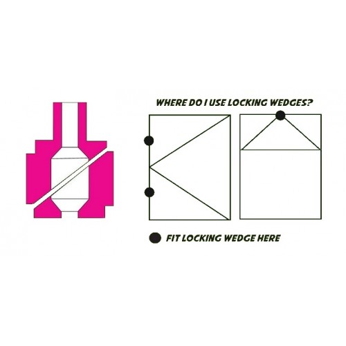 uPVC Window Locking Wedges