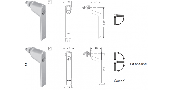 Schuco Replacement Window Handles