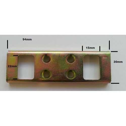 Universal Double Shootbolt Striker Plate