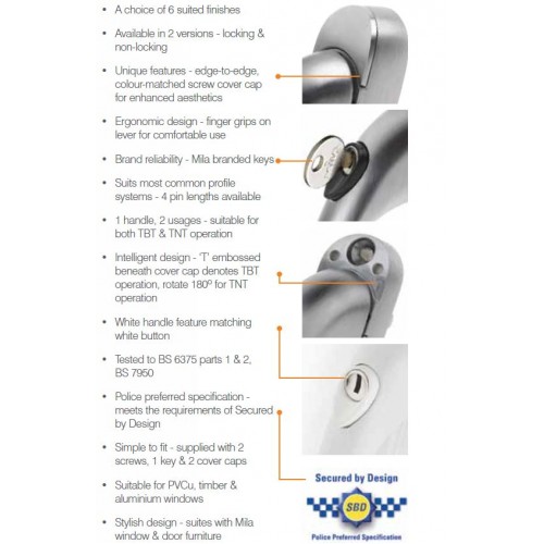 Pro Tilt and Turn Window Handle