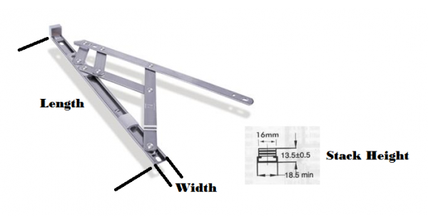 Replacement Window Hinges (pair)