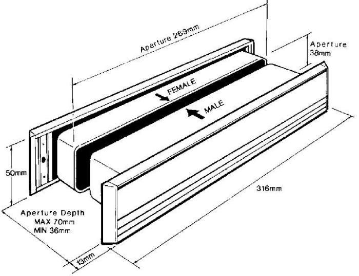 Slimline Residential Letterbox