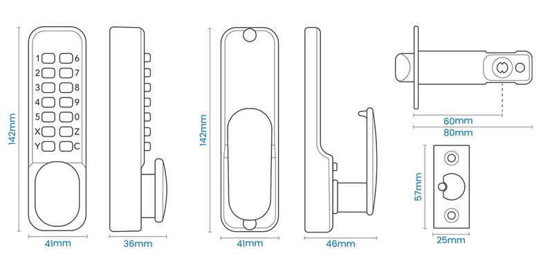 Digital Lock With Optional Holdback AS2300 Series